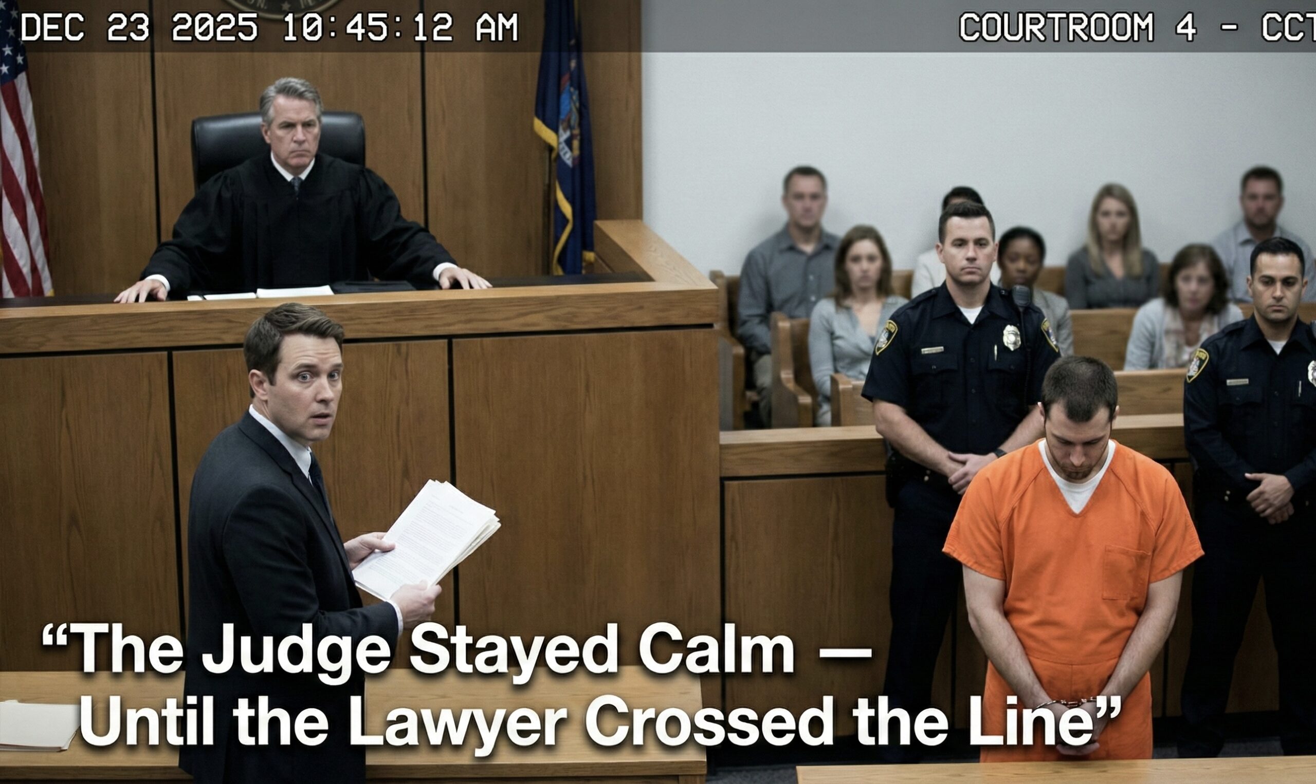 The Judge Stayed Calm — Until the Lawyer Crossed the Line - Vastaratech